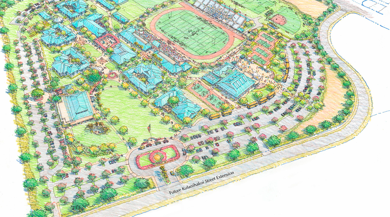 Kaimuki High School Campus Map